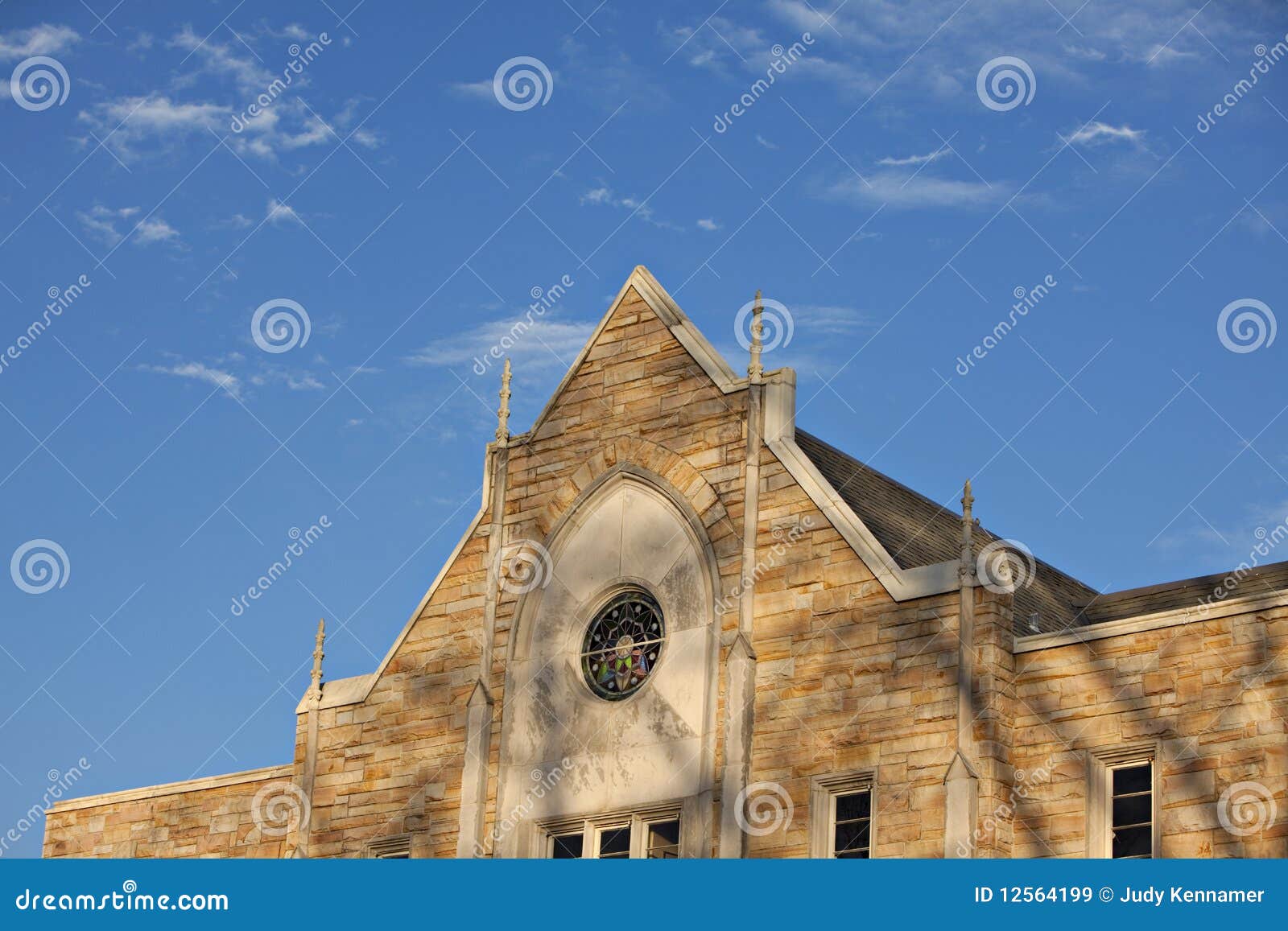 Stone church with blue sky stock image. Image of temple - 12564199