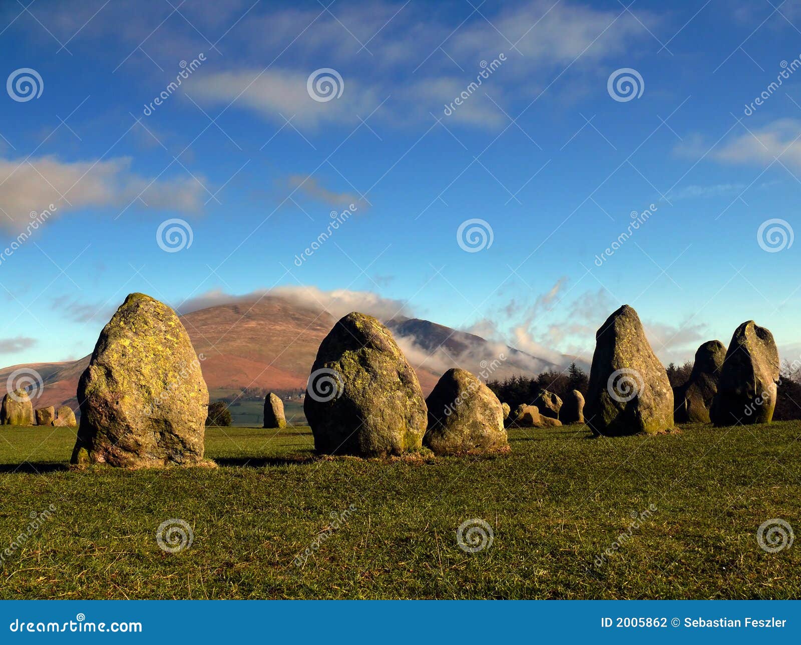 Stone Circle stock photo. Image of neolithic, blue, circle - 2005862