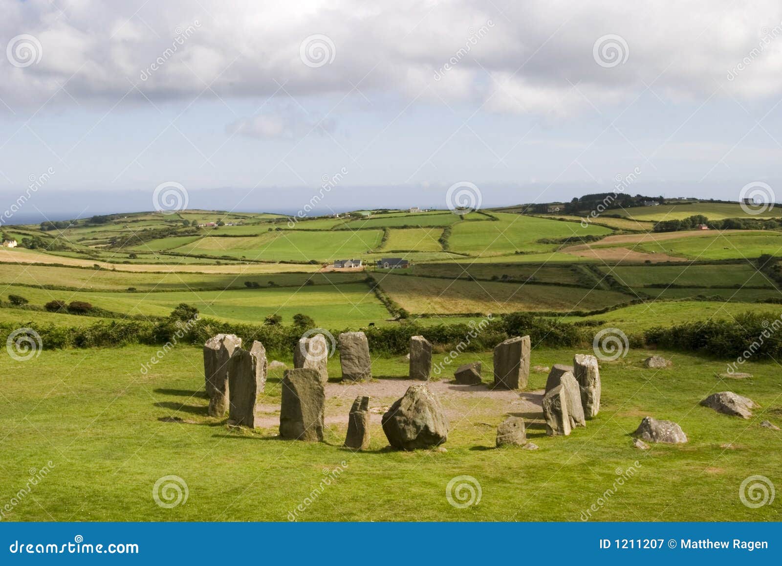 A Stone Circle Named The Seven Sisters Stock Photo | CartoonDealer.com ...