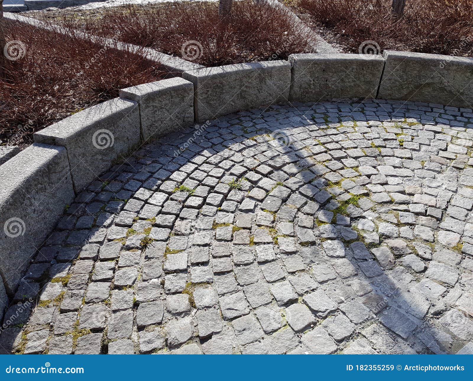 Stone Circle in the Middle of a City in Early Spring Full Frame Photo ...
