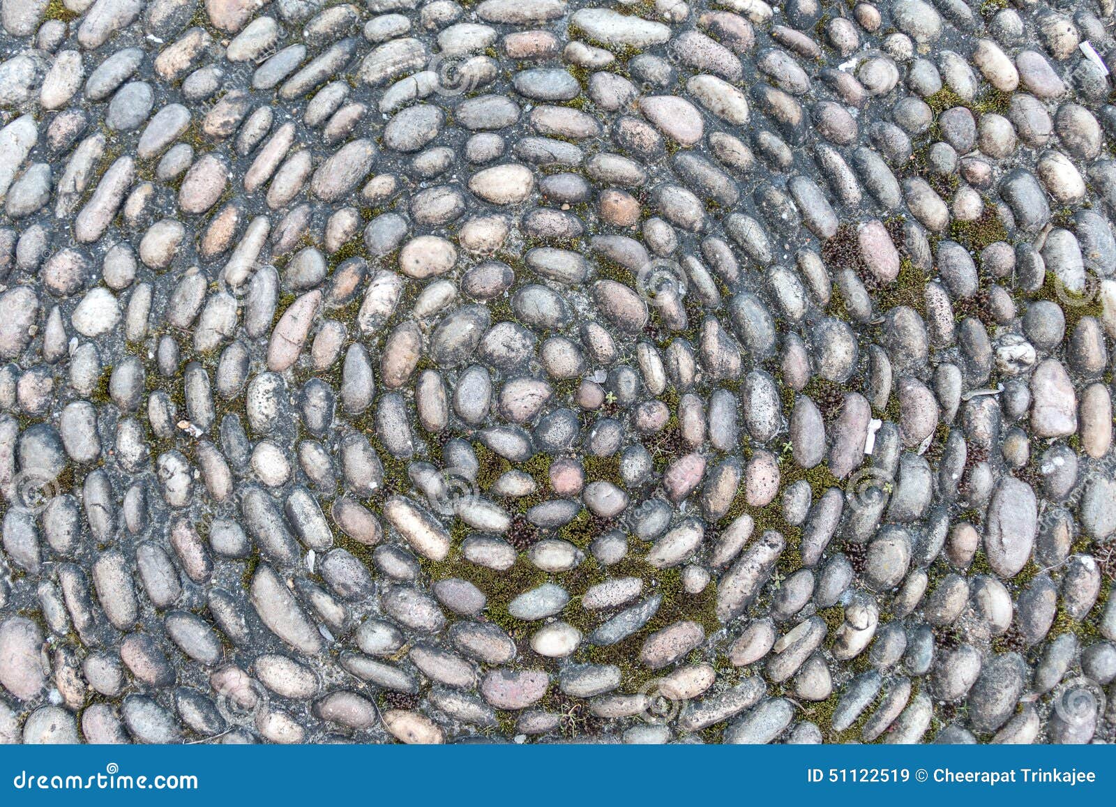 Stone Circle Pattern stock image. Image of paved, paving - 51122519
