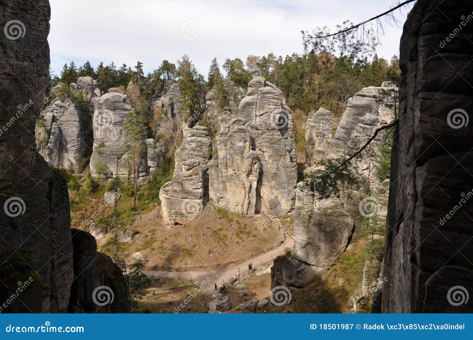 Stone city stock image. Image of hiking, czech, forest - 18501987