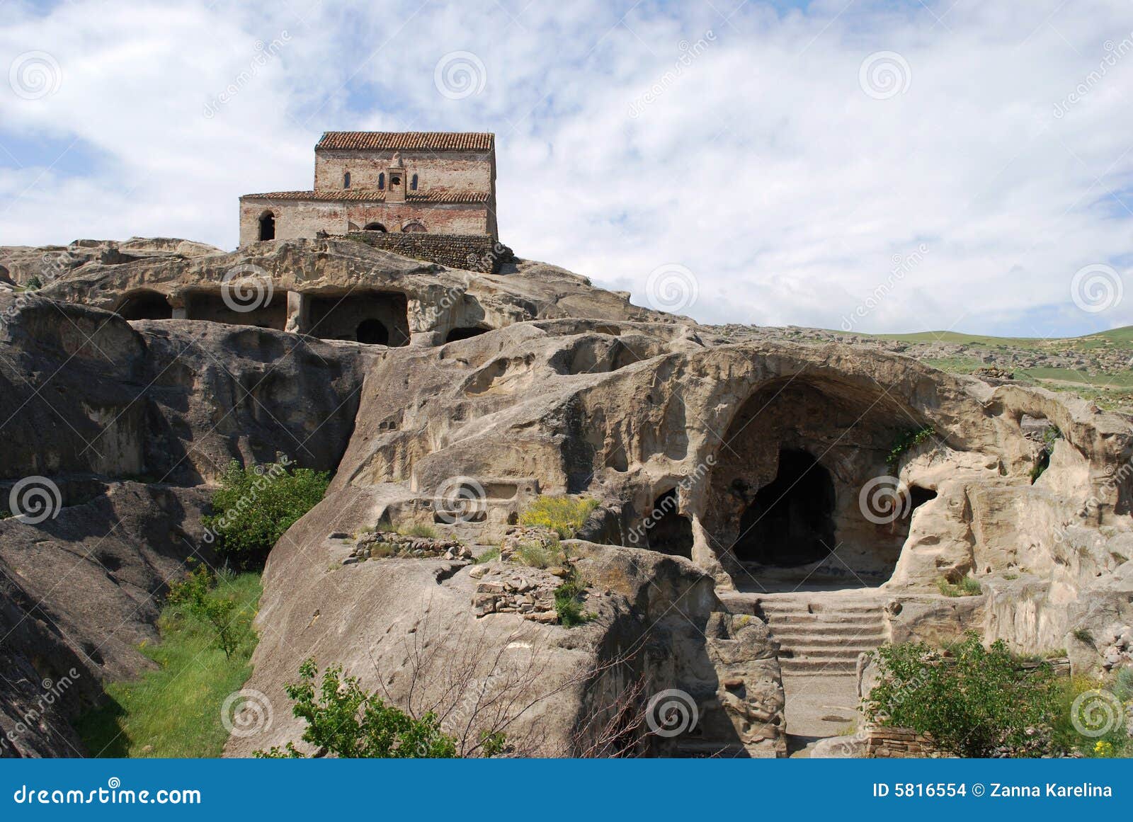Stone city Uplistsikhe stock photo. Image of caucasian - 5816554