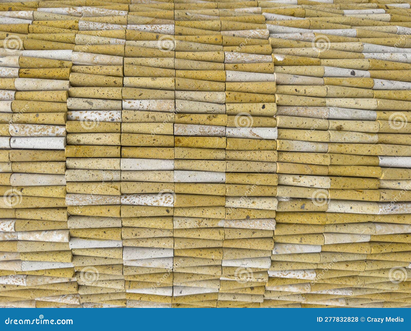 Stone Cladding and Craftsmanship Design on the Column Stock Photo ...