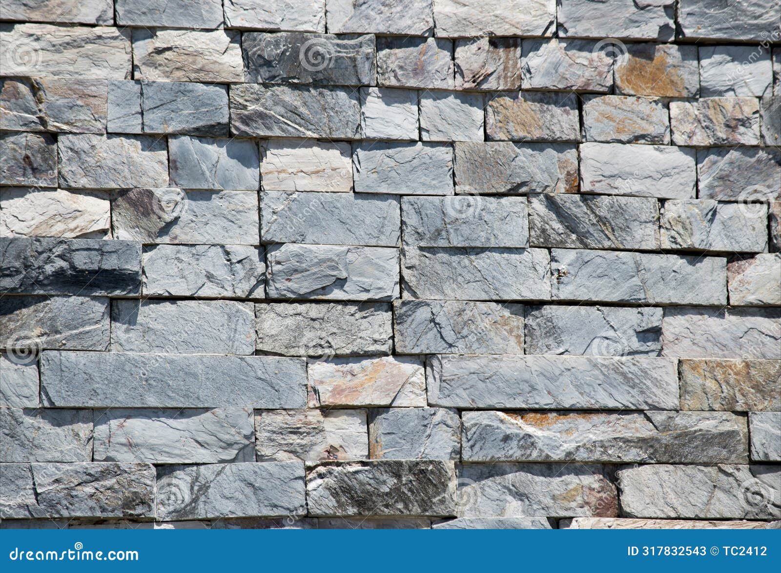 Stone Cladding on an Exterior Wall of a House Stock Image - Image of ...
