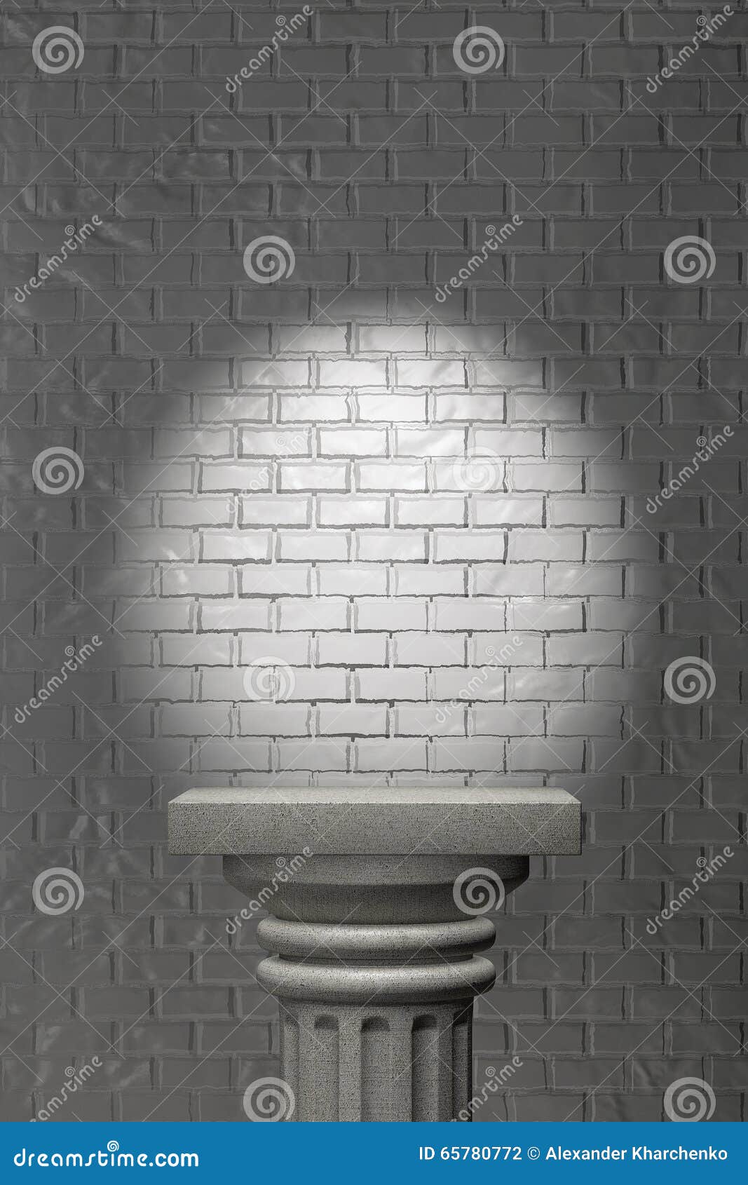 Stone Classic Greek Column stock illustration. Illustration of ...