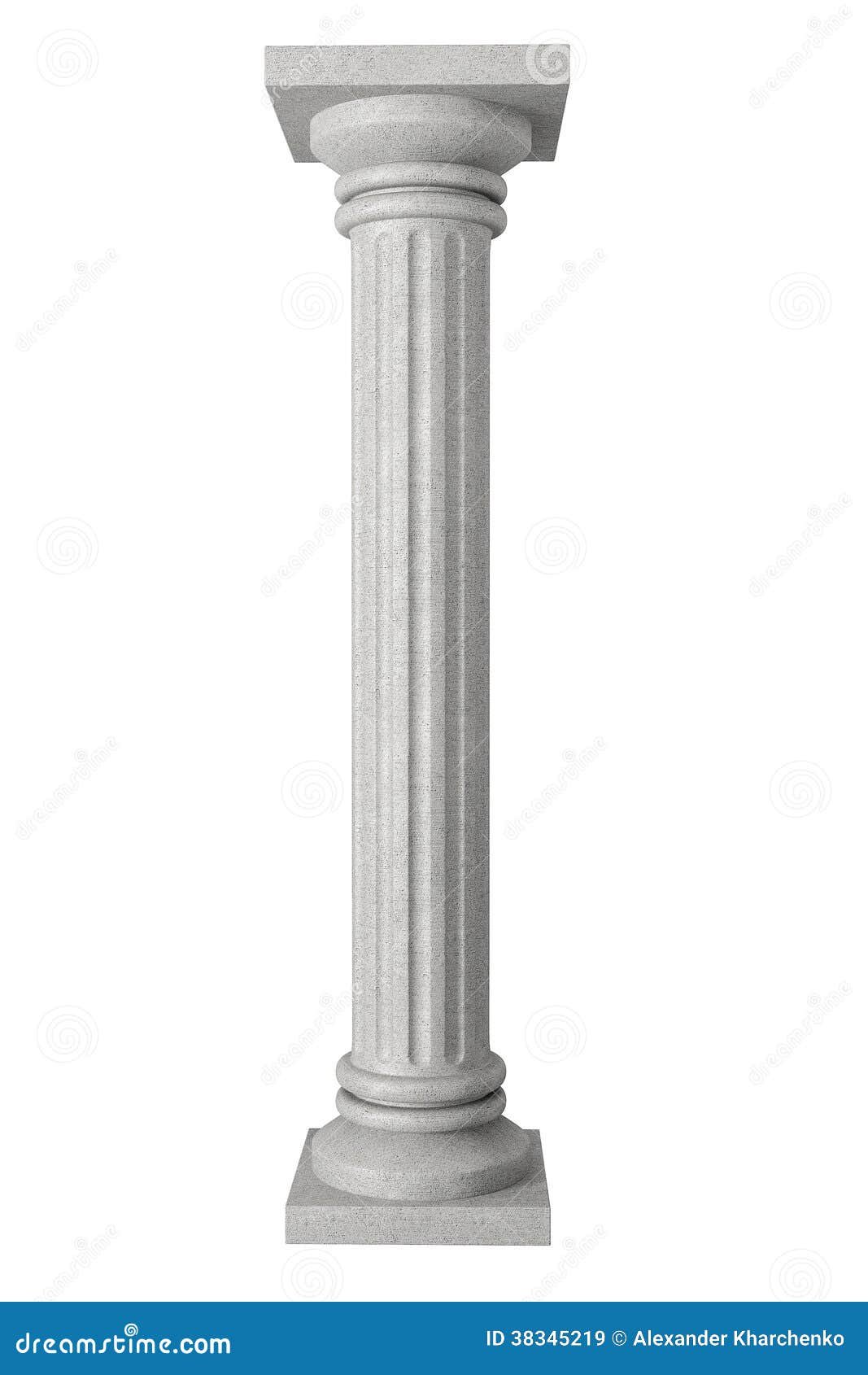 Stone Classic Greek Column stock image. Image of classic - 38345219