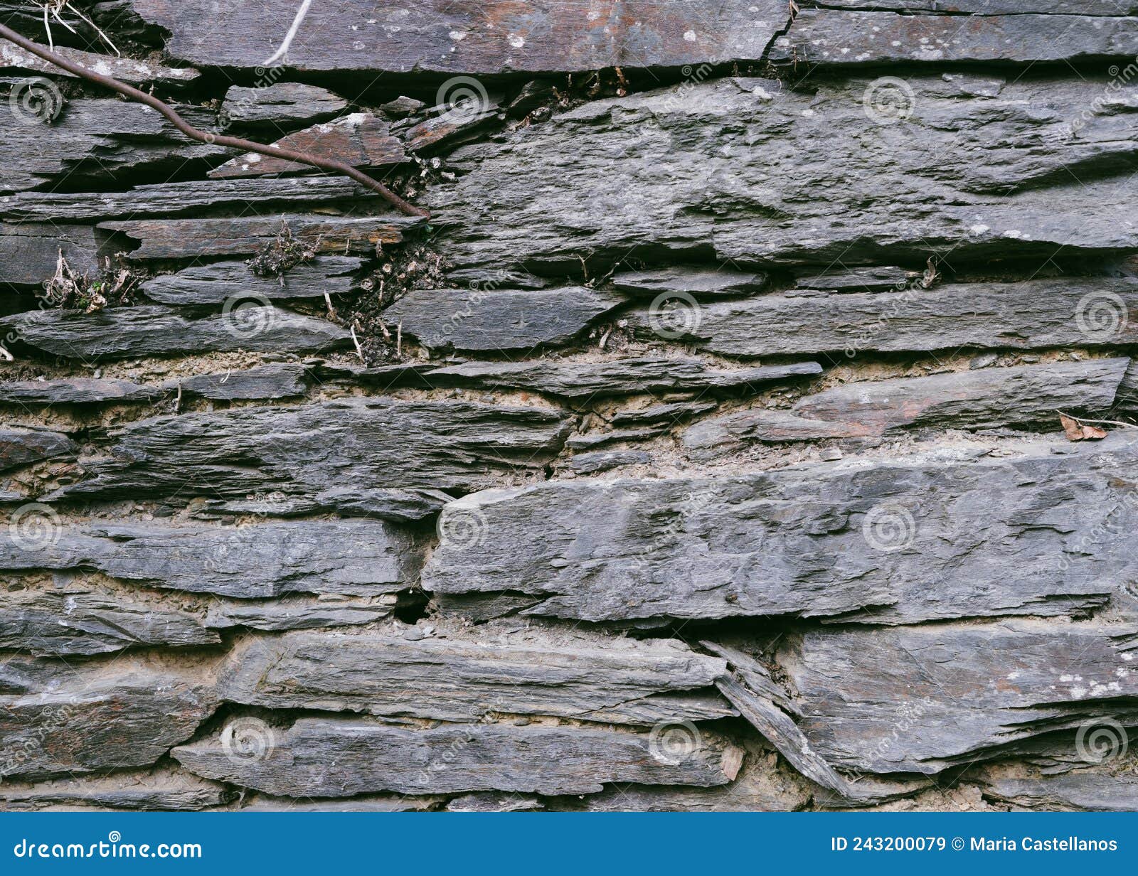 Stone and Clay Wall Texture. Natural Stone Background Stock Image ...