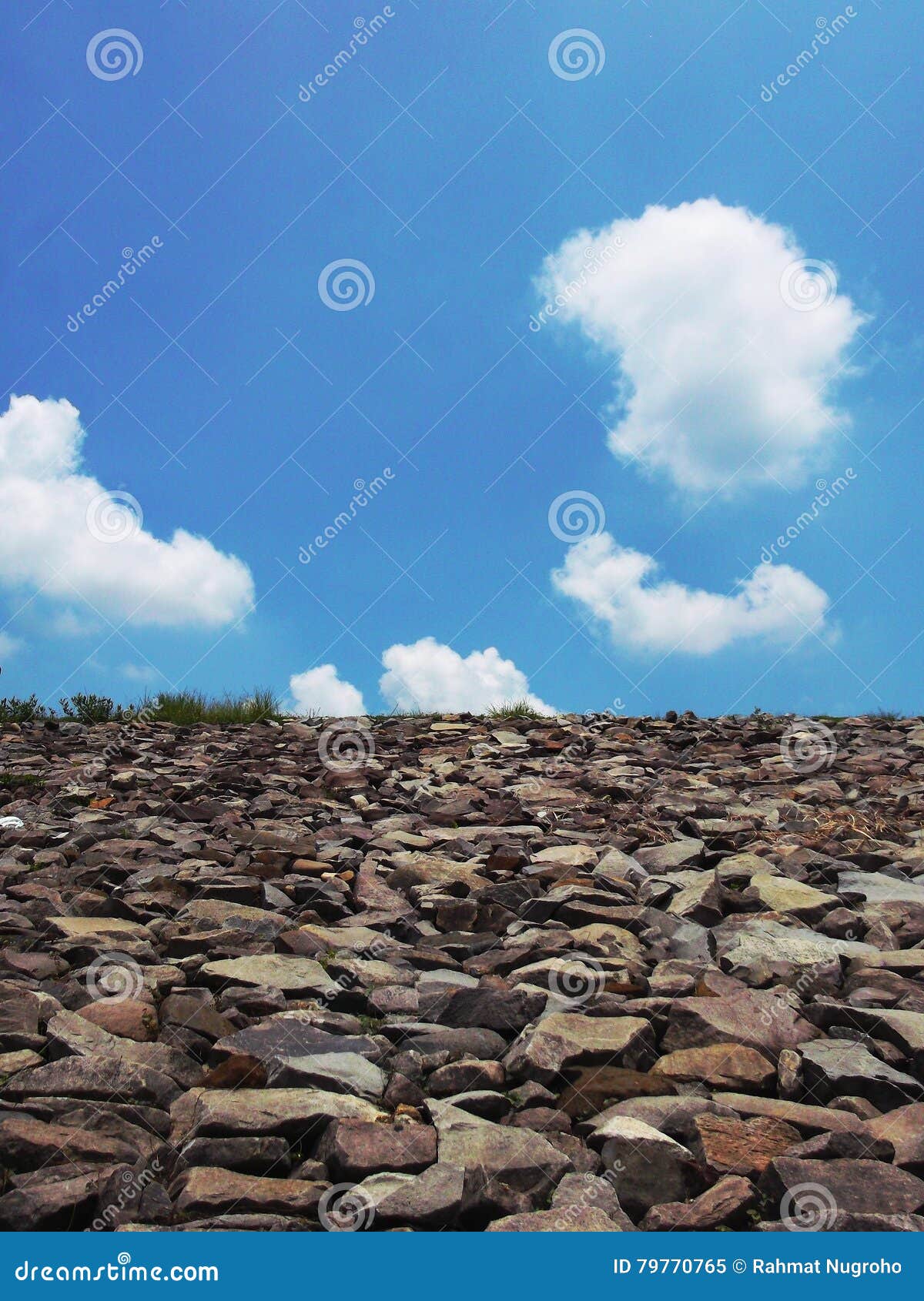 Stone and clearly sky stock image. Image of crystal, pond - 79770765