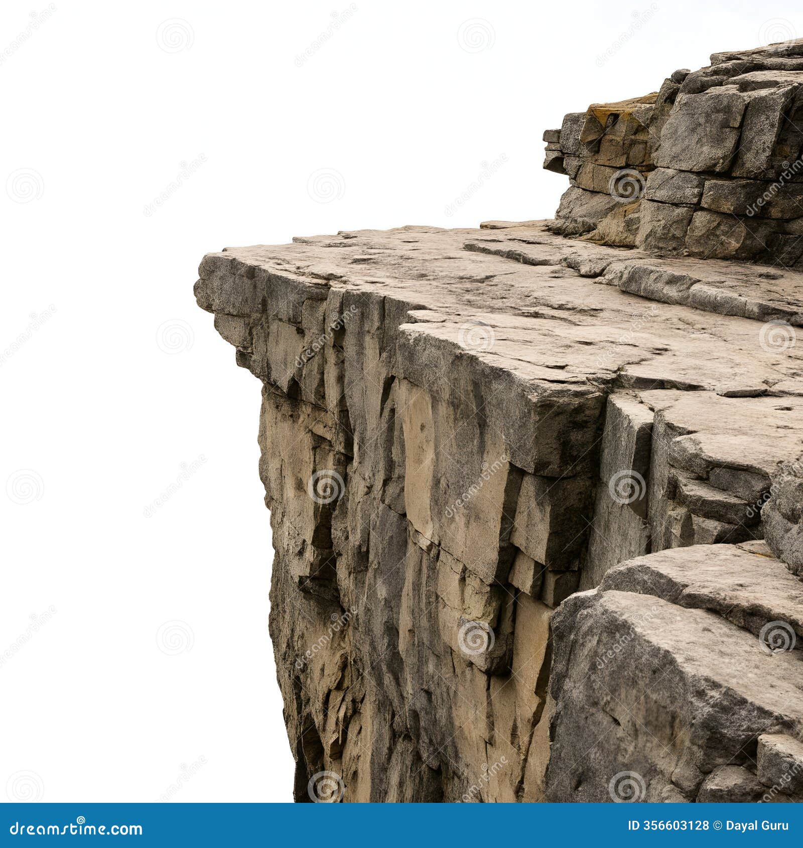 Stone Cliff Edge stock illustration. Illustration of stone - 356603128