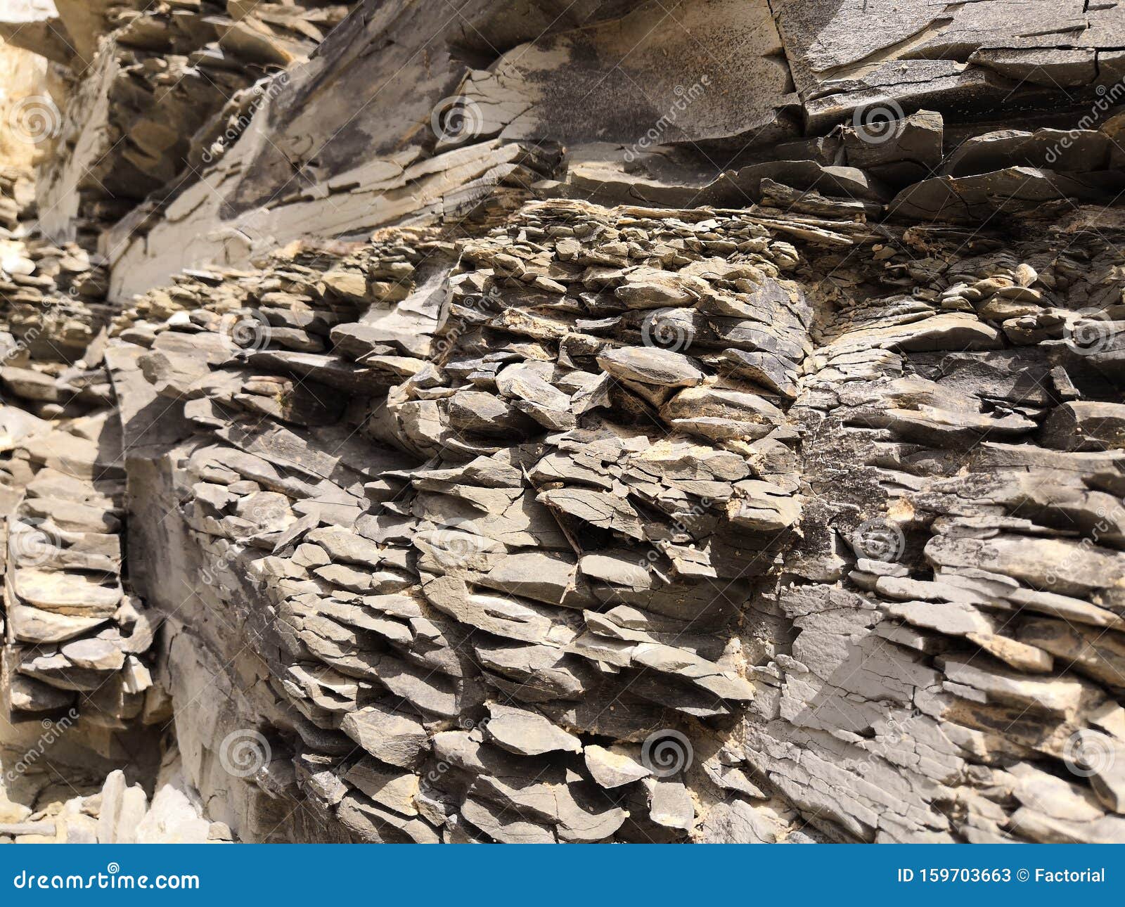 Stone Wall with Small Details Stock Image - Image of cliff, crumbling ...