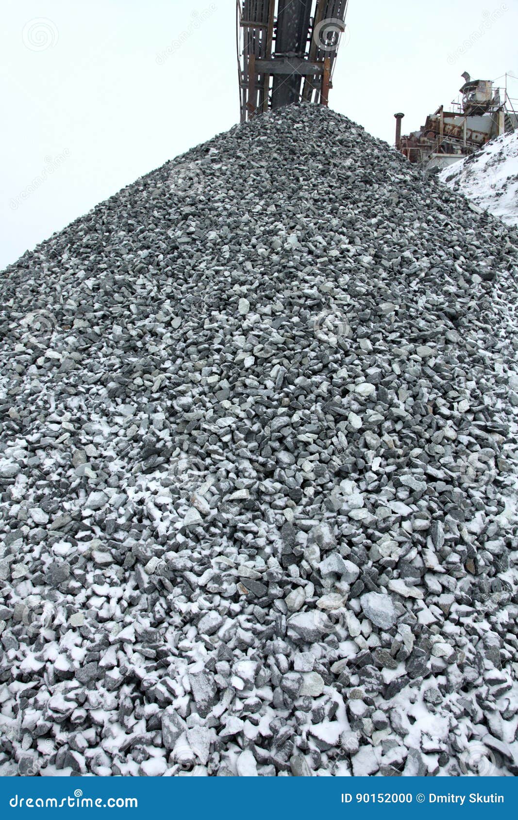 Stone and Coal Warehouse, Quarry Stones Stock Photo - Image of machine ...