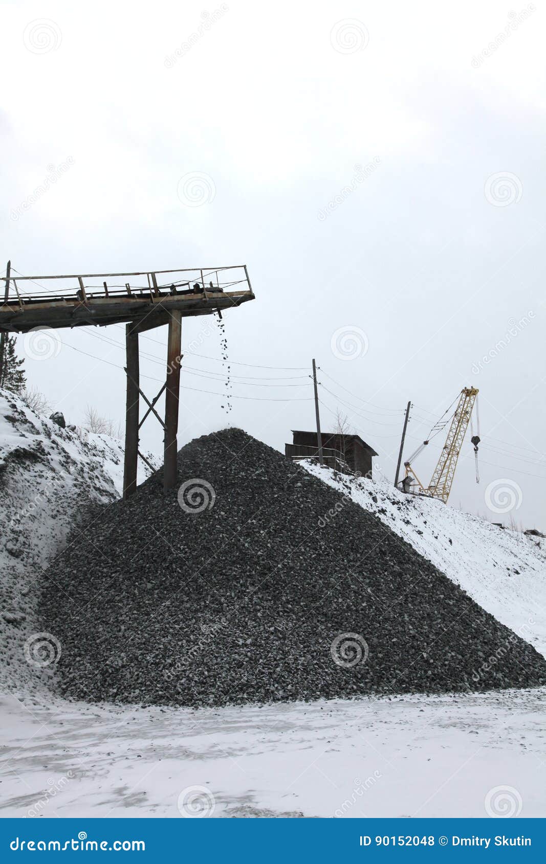 Stone and Coal Warehouse, Quarry Stones Stock Photo - Image of gravel ...