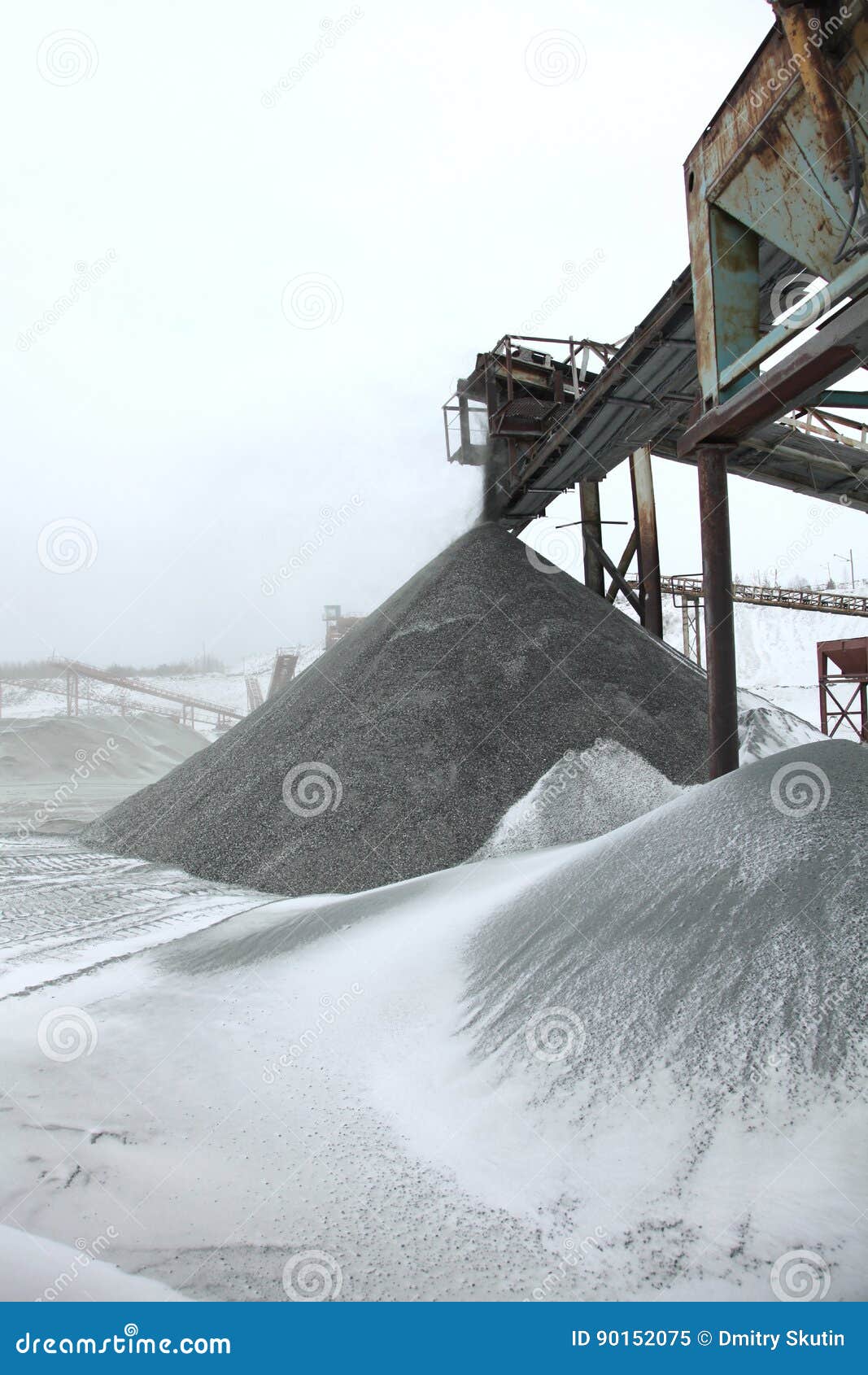Stone and Coal Warehouse, Quarry Stones Stock Image - Image of concrete ...