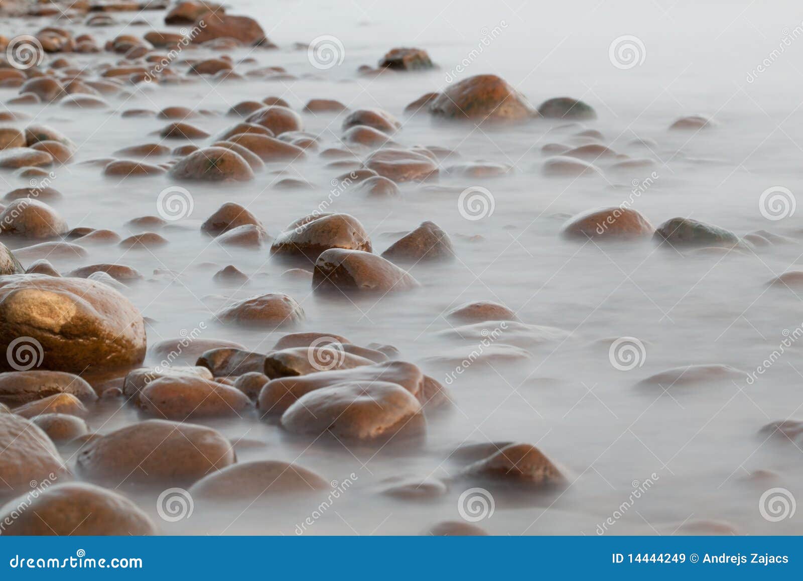 Stone coast near the sea stock image. Image of spring - 14444249