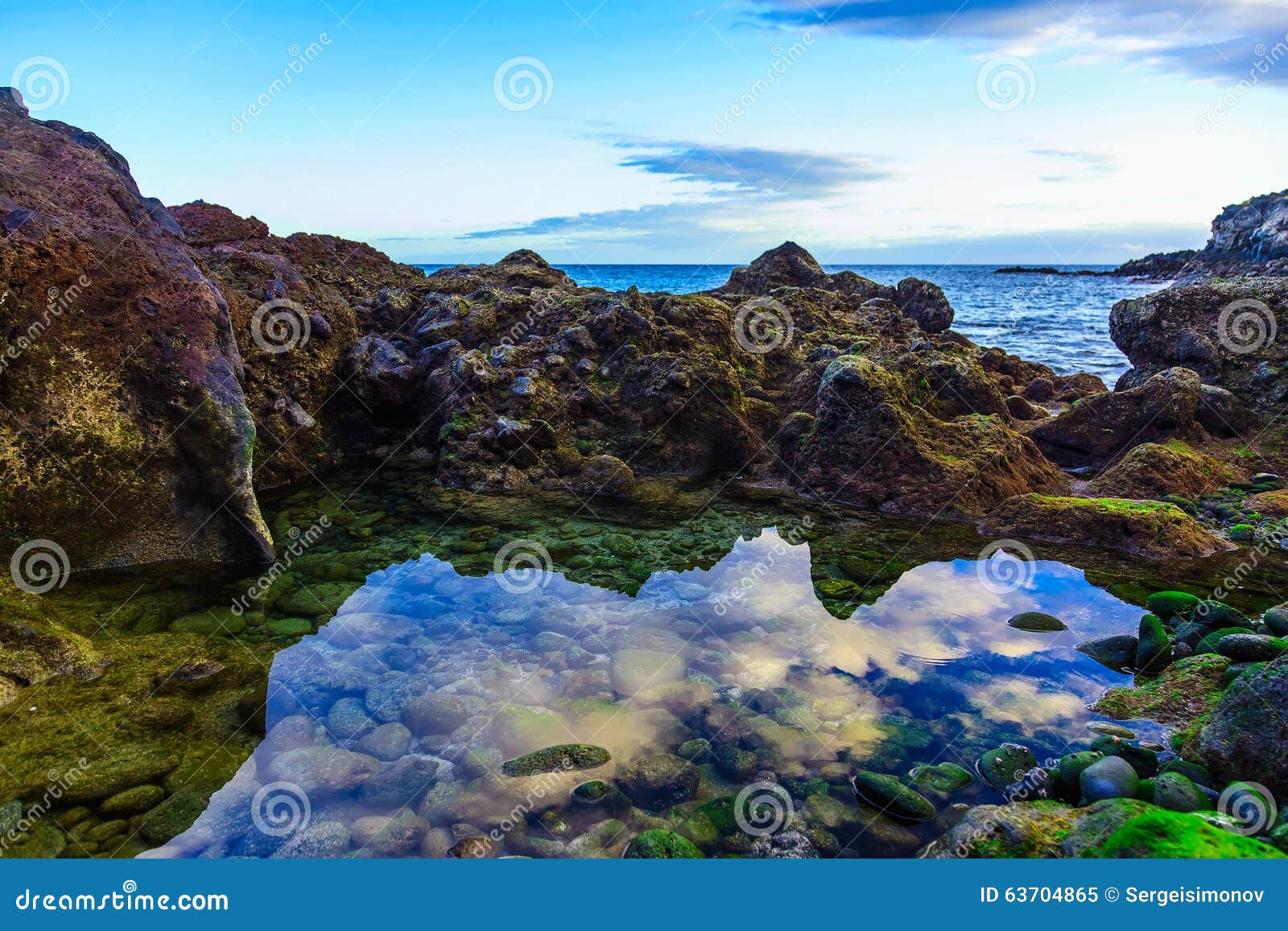 Stone Coast or Shore of Atlantic Ocean Stock Image - Image of ...