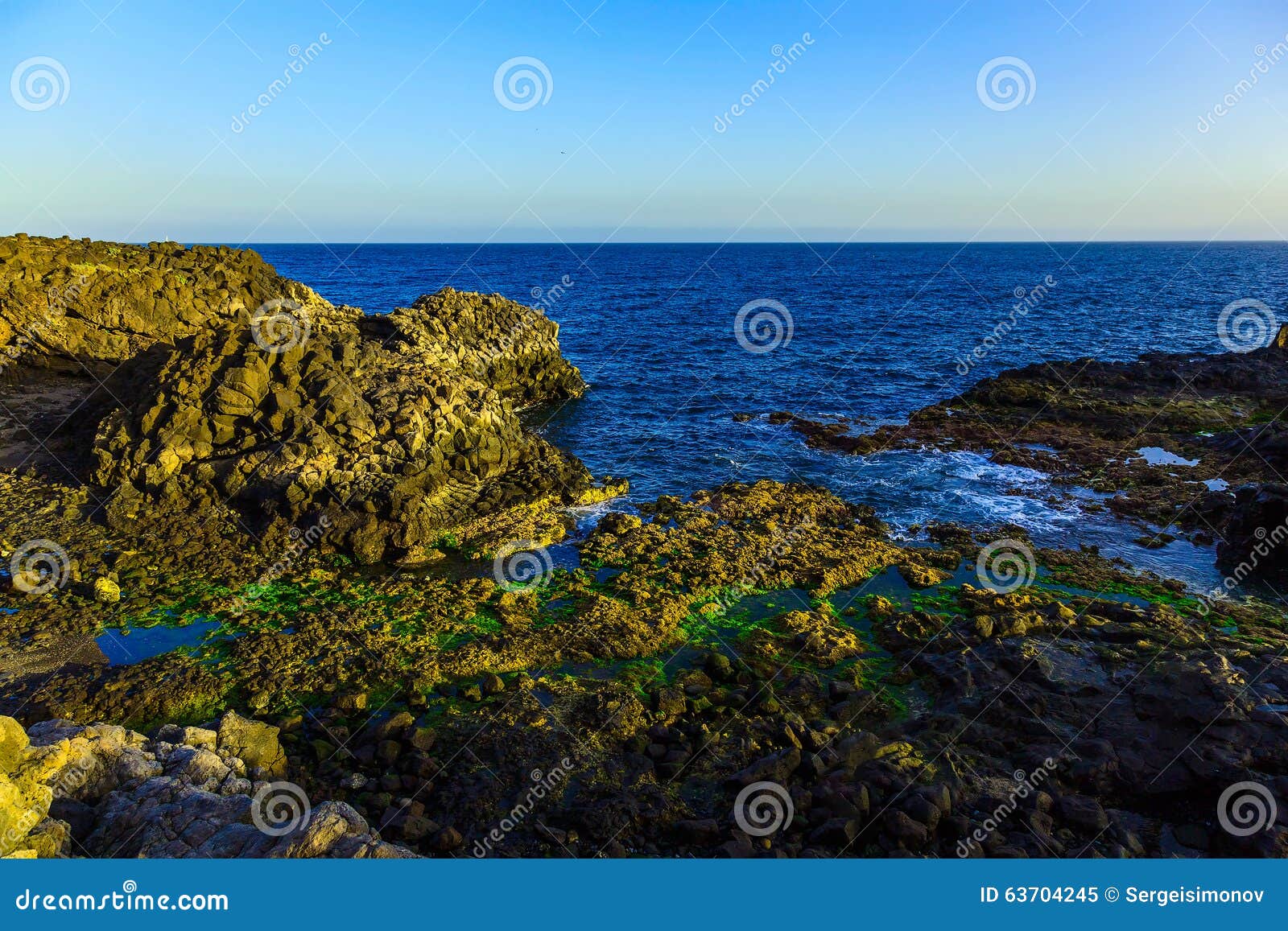 Stone Coast or Shore of Atlantic Ocean Stock Image - Image of island ...