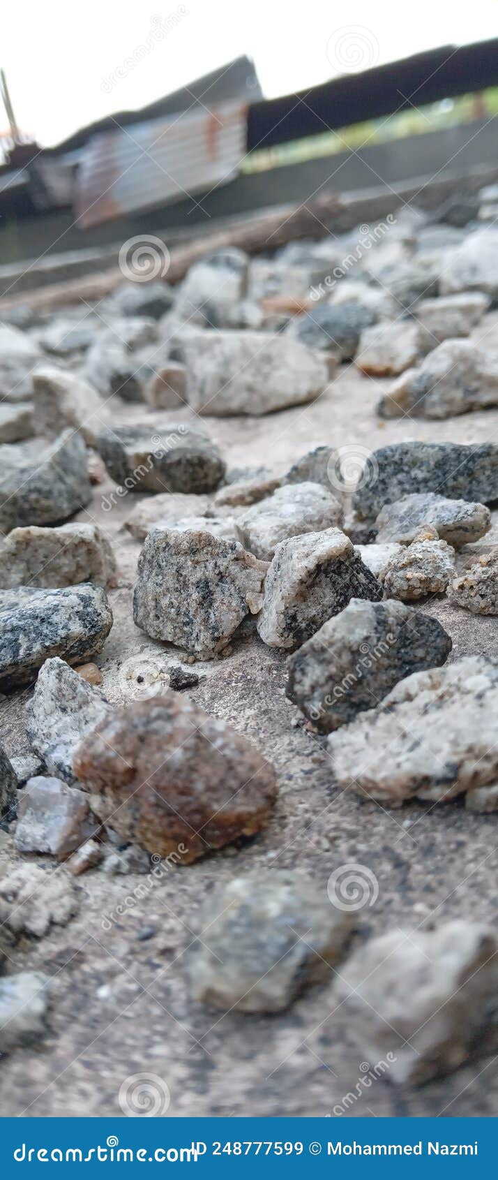 Stone Collection Road Side Natural Stock Image - Image of collection ...