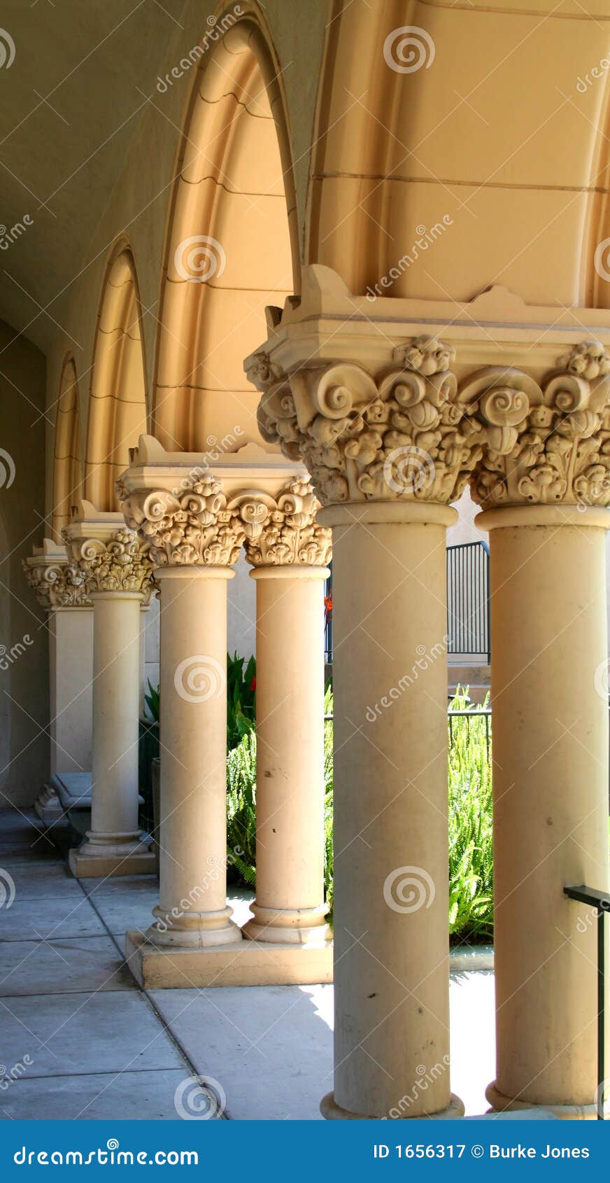 Stone Colonade stock image. Image of arch, plaza, summer - 1656317