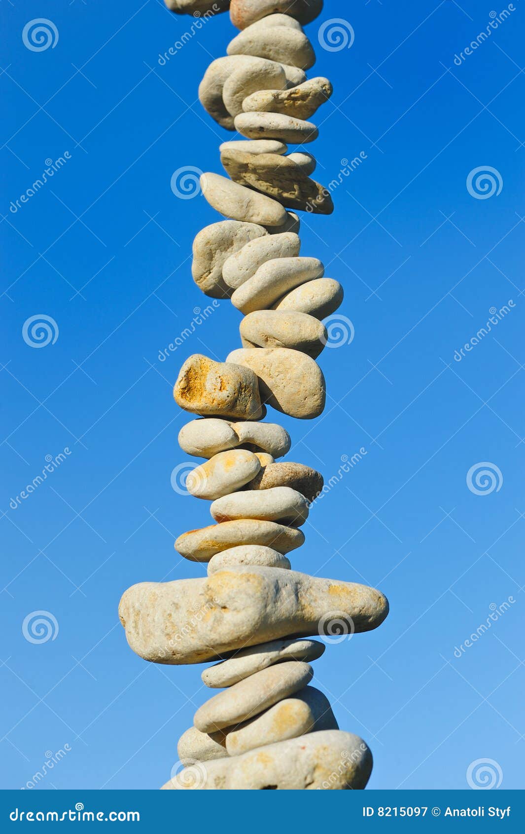 Stone column stock image. Image of cobblestone, blue, harmony - 8215097
