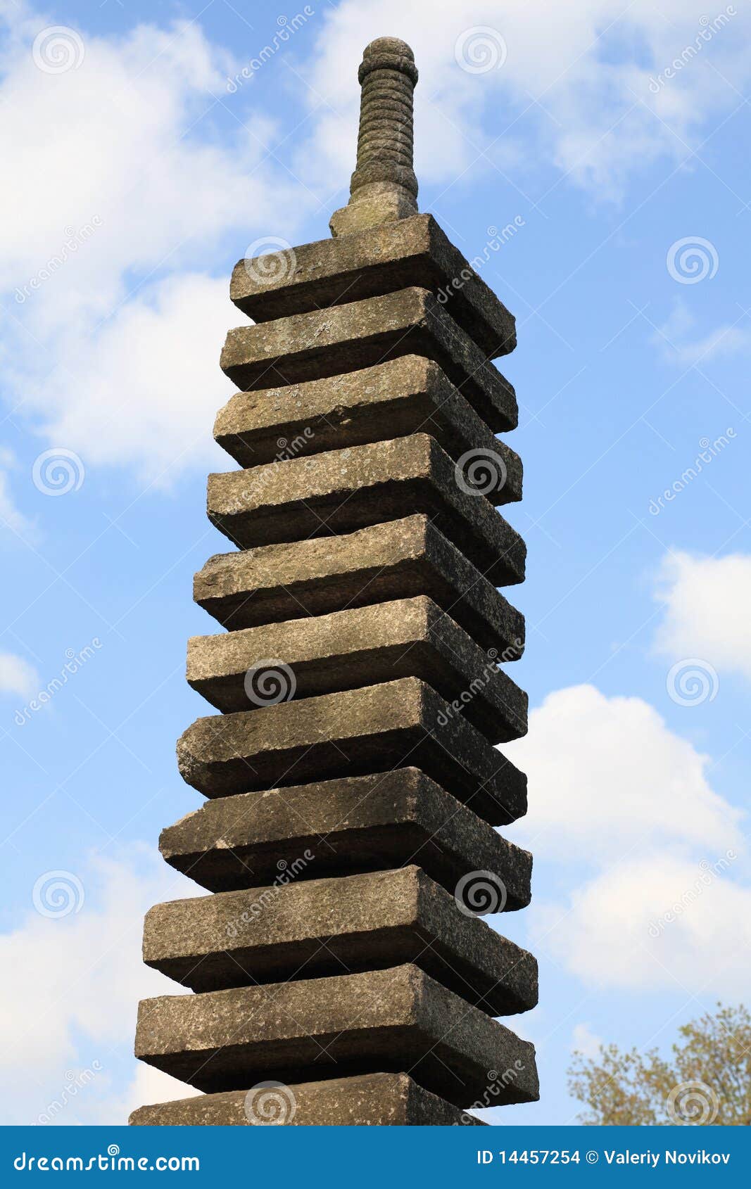 Stone Column in Japan Garden Stock Photo - Image of garden, park: 14457254