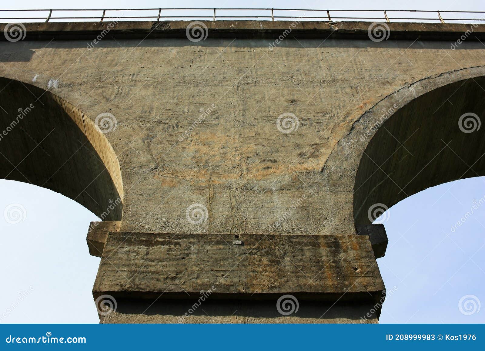 Stone Column of the Old Railroad Stock Image - Image of monument ...