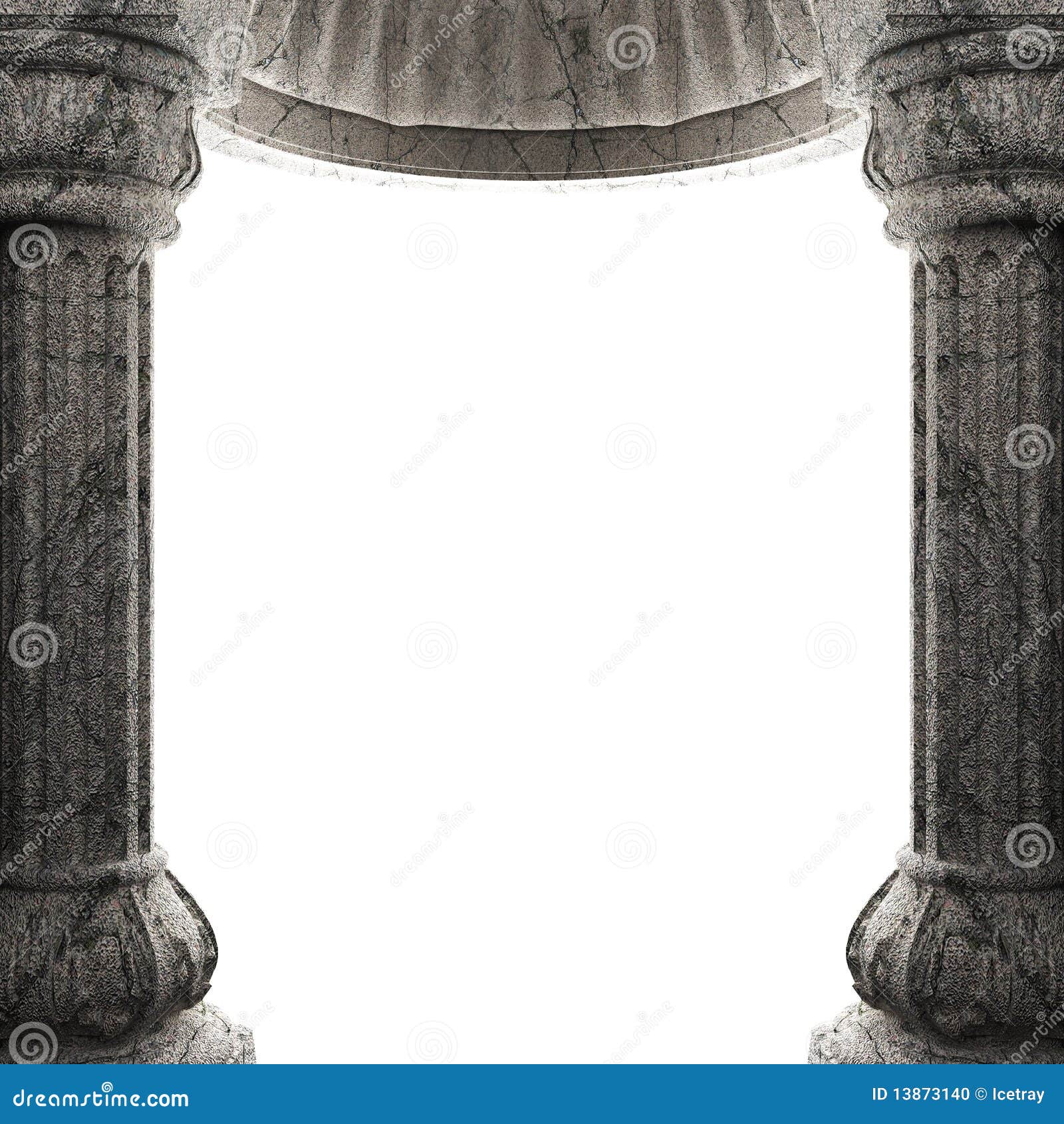 Stone columns and arch stock illustration. Illustration of fashioned ...