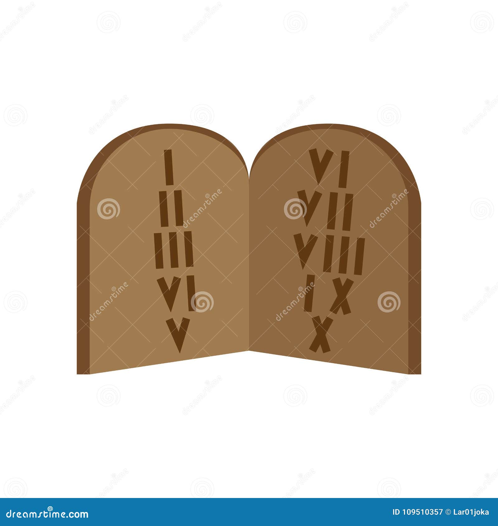 Stone with commandments stock vector. Illustration of traditional ...