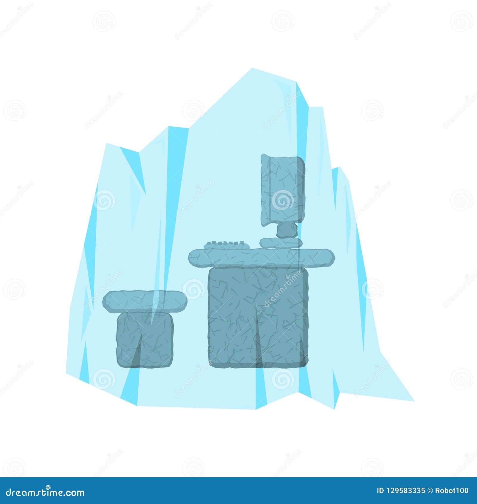 Frozen Computer Cartoon