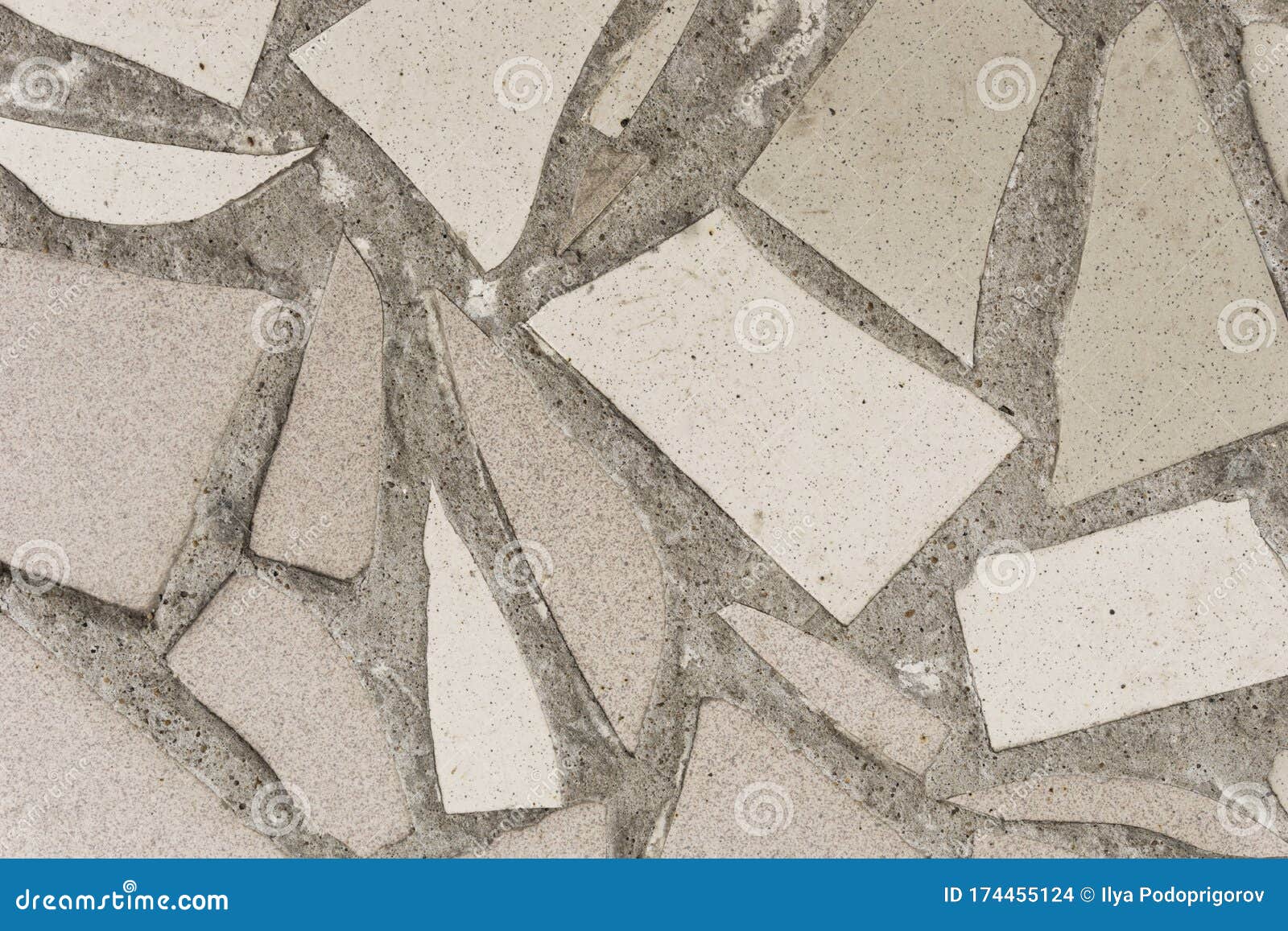 Stone Concrete Wall with Marble Inserts Background Texture Stock Photo ...