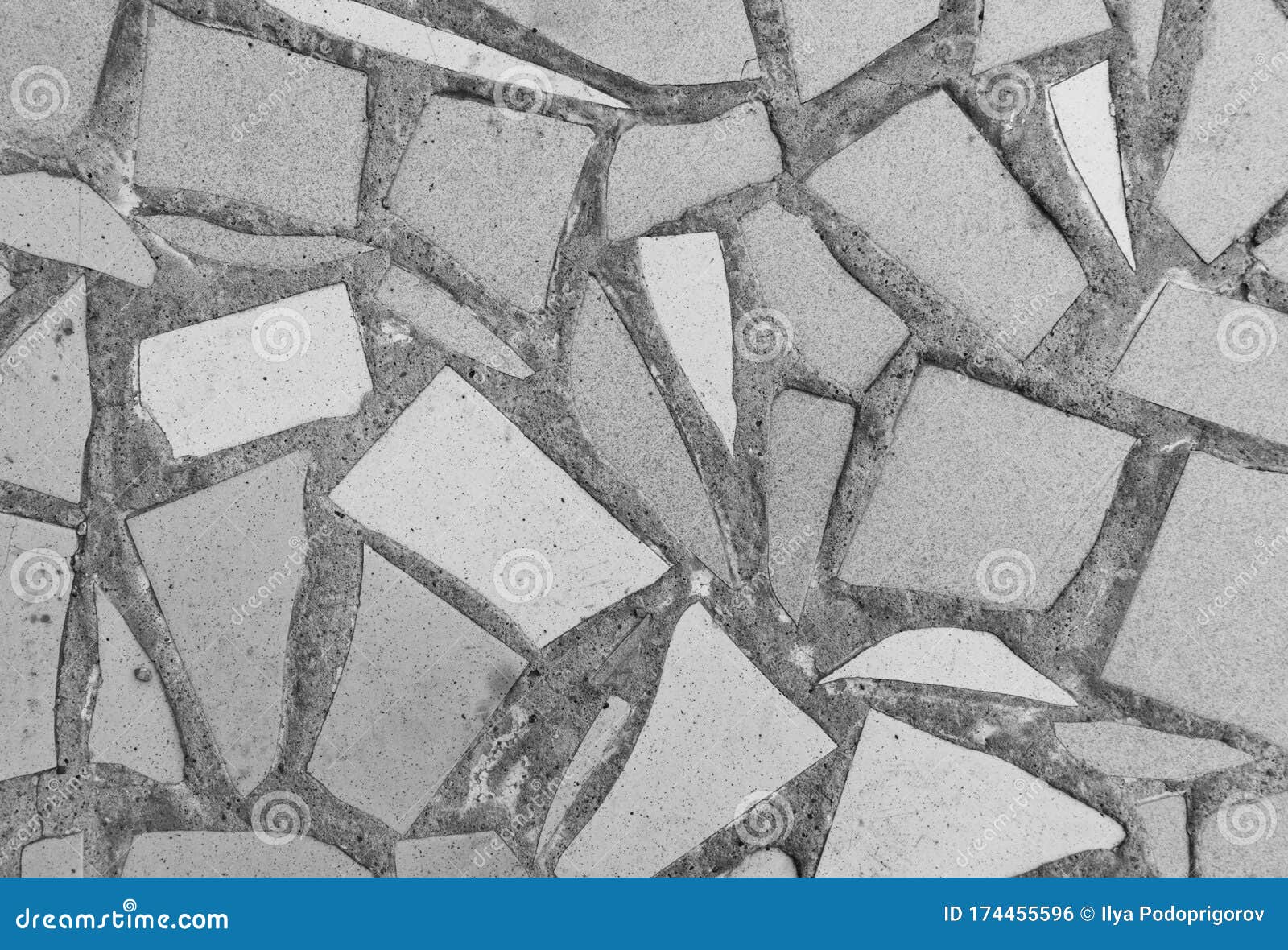 Stone Concrete Wall with Marble Inserts Background Texture Stock Photo ...