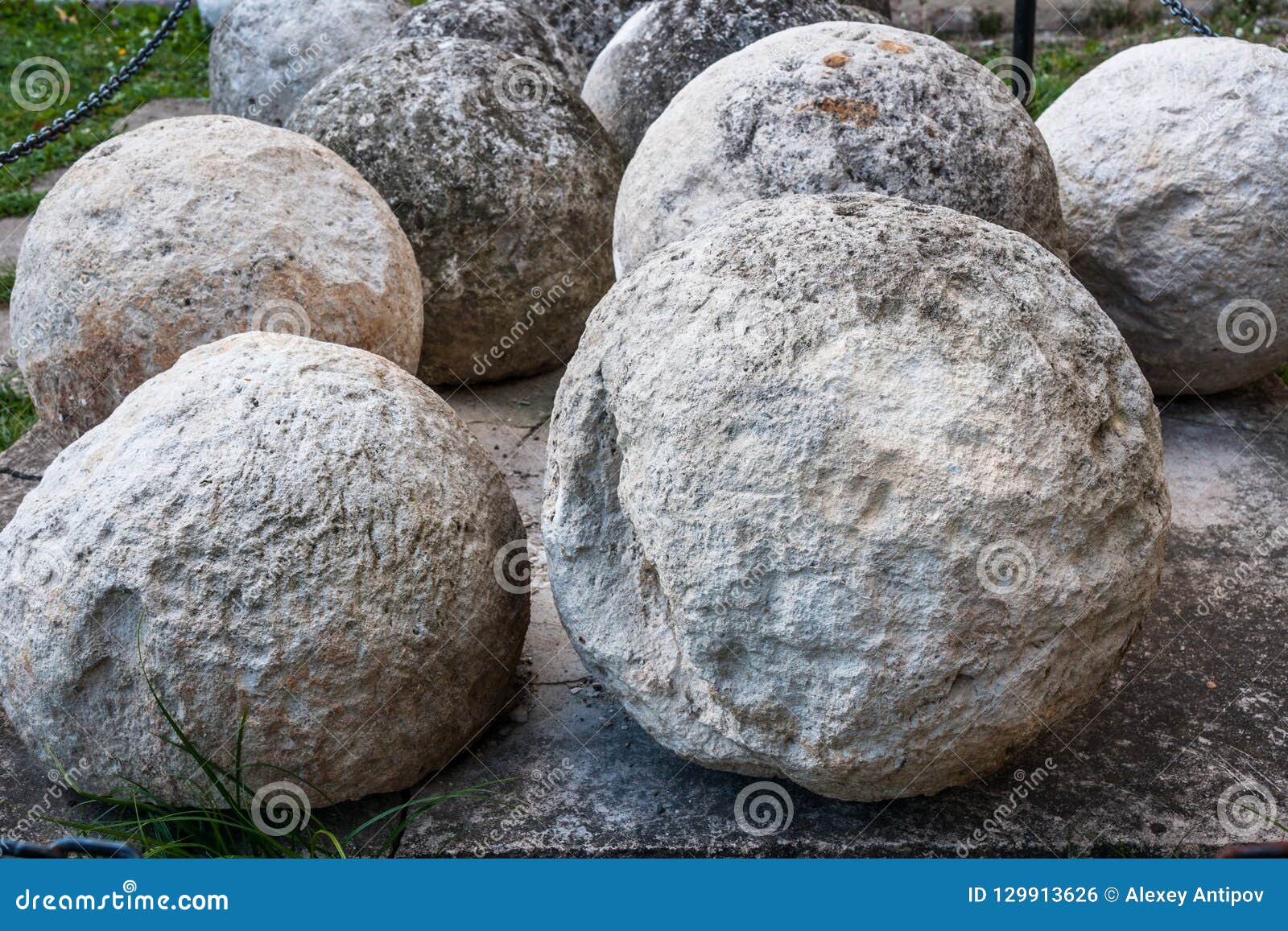 Stone Core for Antique Cannon Stock Photo - Image of military, historic ...