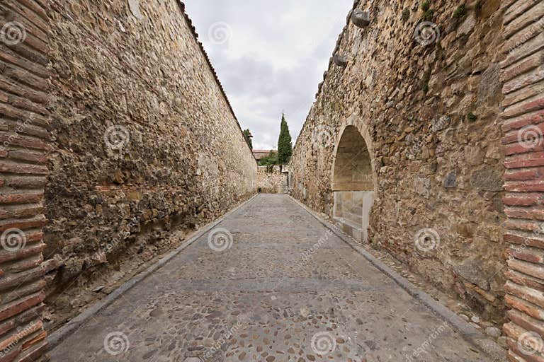 Stone corridor stock photo. Image of europe, exterior - 23315172