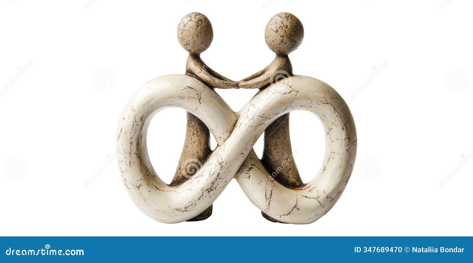 Stone Couple with Infinity Symbol Sculpture Isolated on Transparent ...