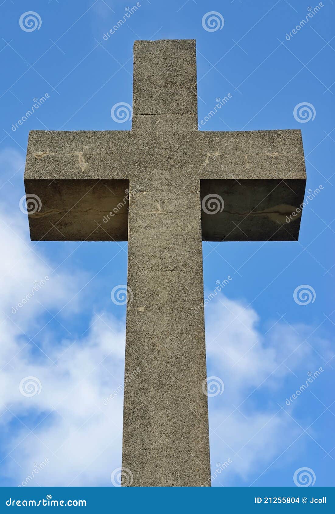 Stone Cross stock photo. Image of crucifix, prayer, light - 21255804