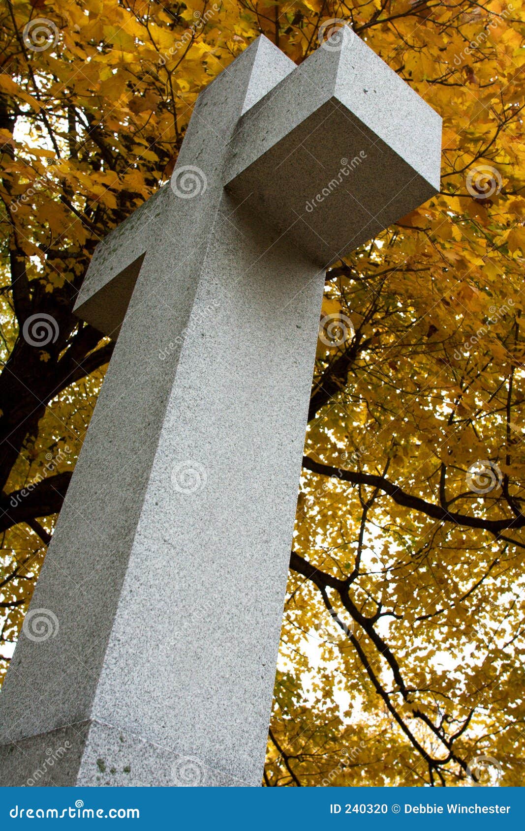 Stone cross stock photo. Image of leaves, monument, graveyard - 240320