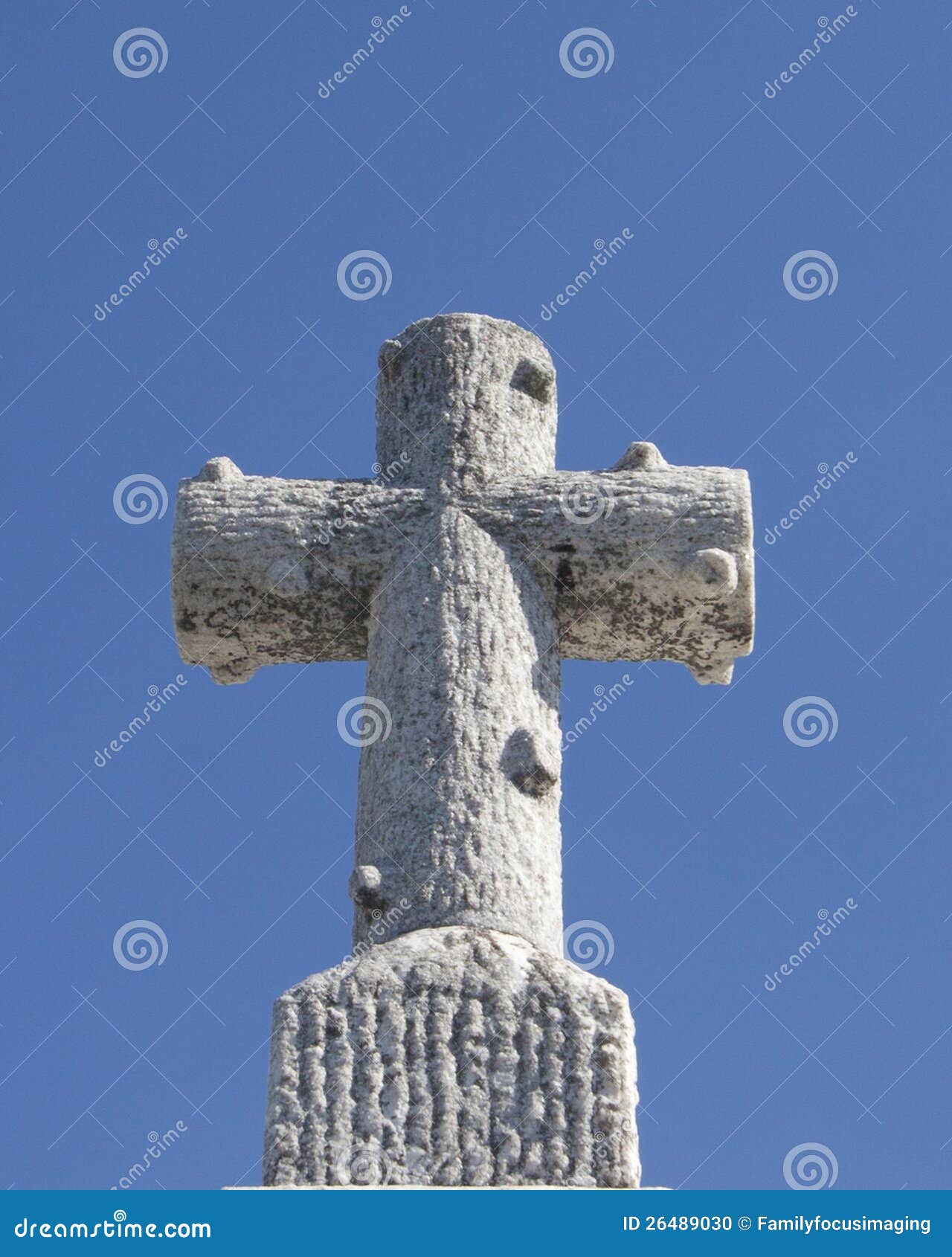 Stone Cross stock photo. Image of life, wood, religious - 26489030