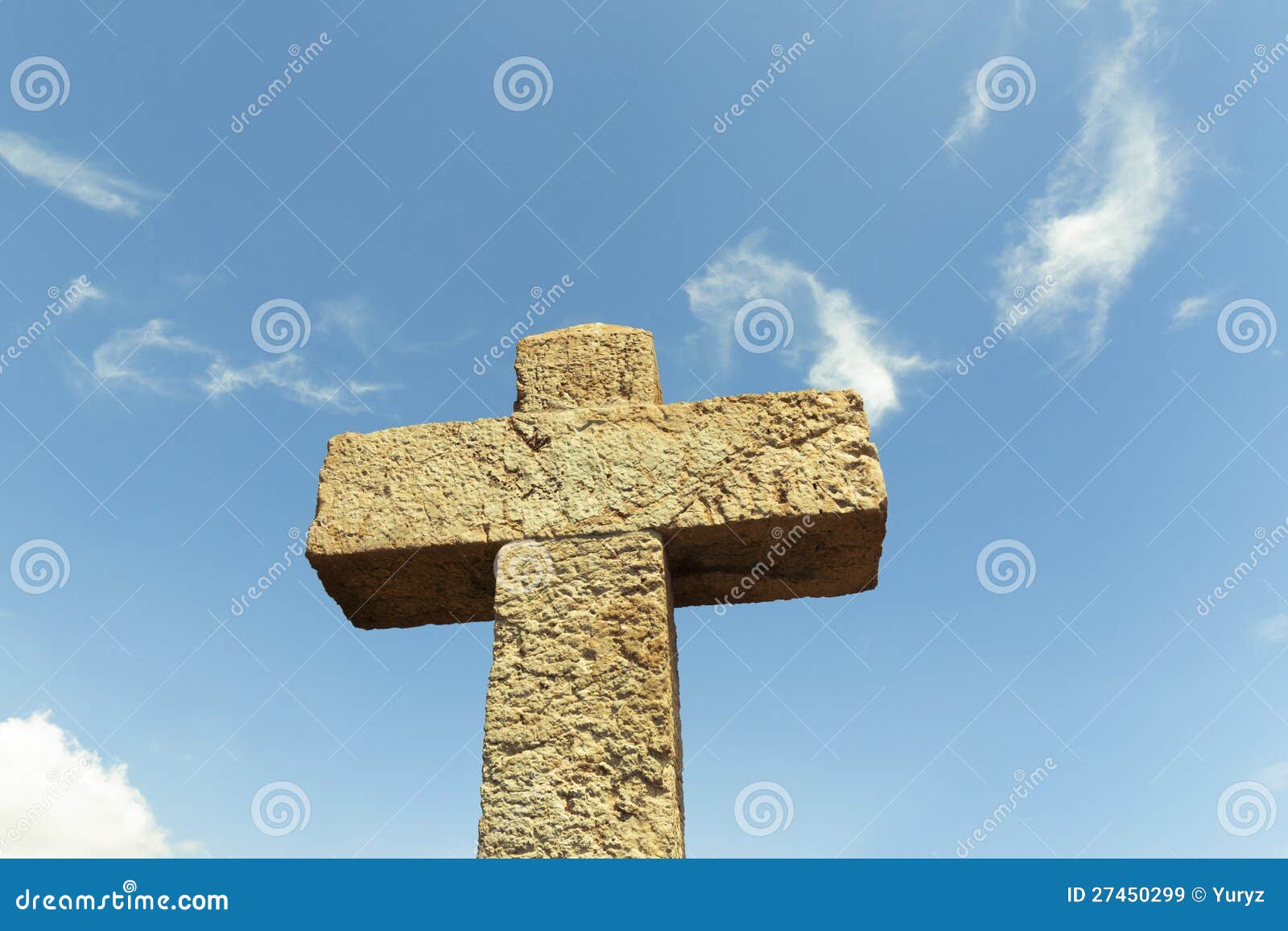 Stone cross stock image. Image of bright, blue, sunny - 27450299