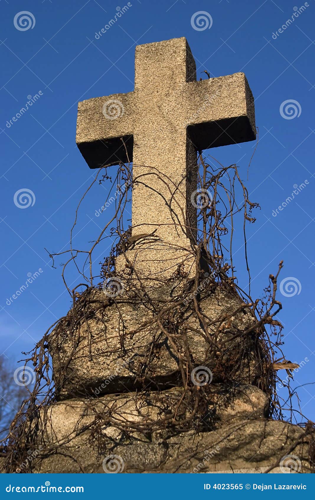 Stone cross stock image. Image of tomb, chapel, sermon - 4023565