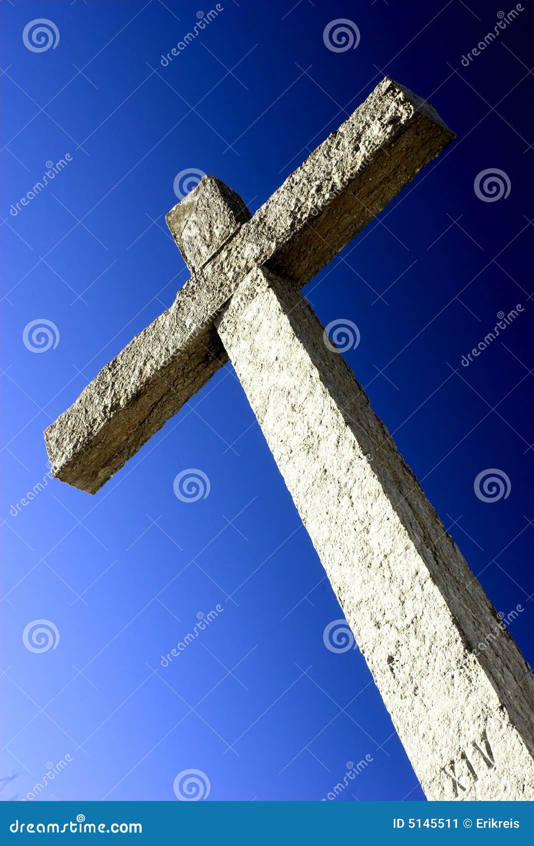 Stone Cross stock image. Image of outline, grave, heaven - 5145511