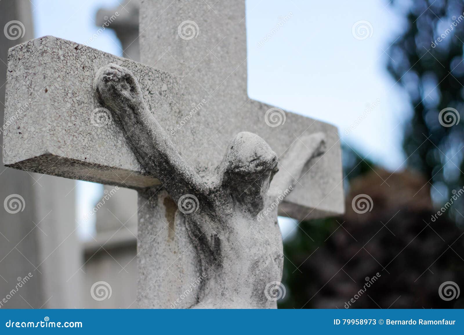 Stone crucifix statue stock image. Image of photograph - 79958973