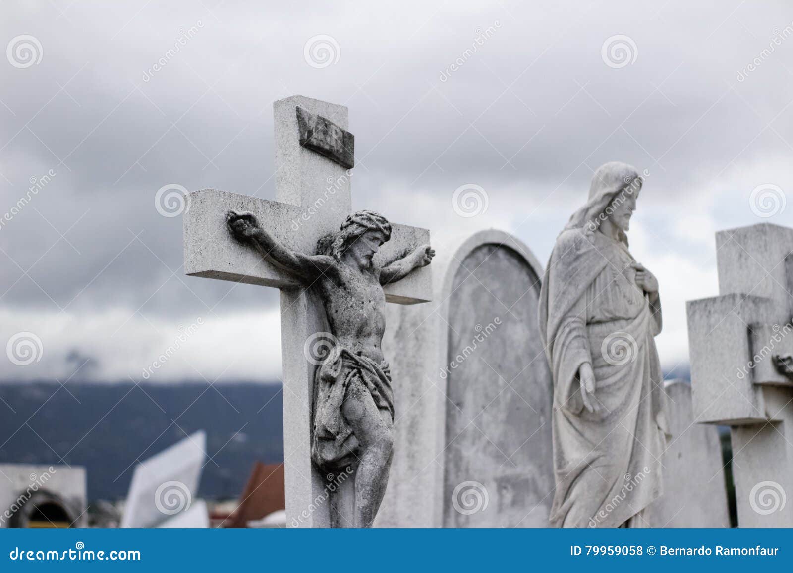 Stone crucifix statue stock photo. Image of religion - 79959058
