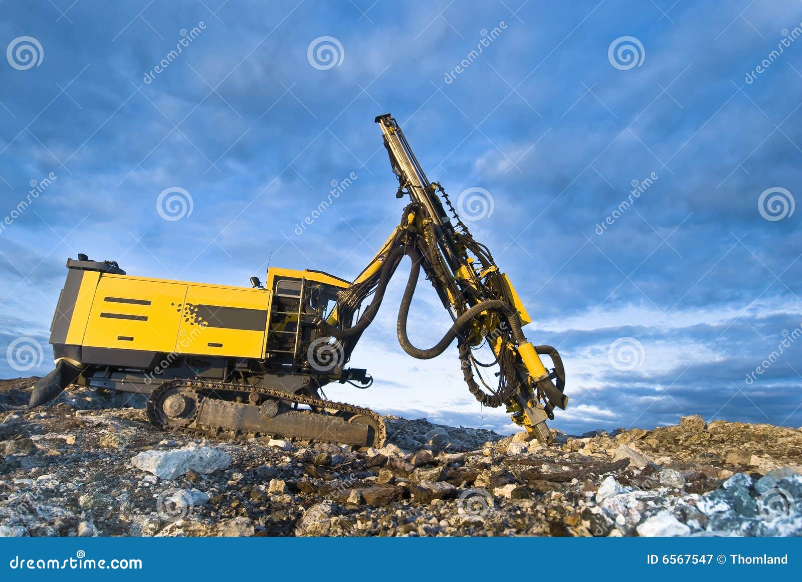 Stone crusher stock image. Image of blue, terrain, rock - 6567547