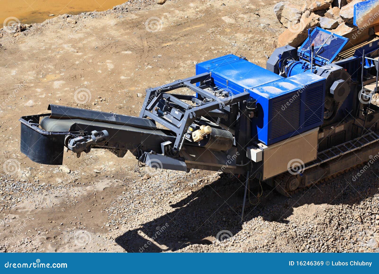 Stone Crusher in the Quarry Stock Image - Image of conveyor, equipment ...