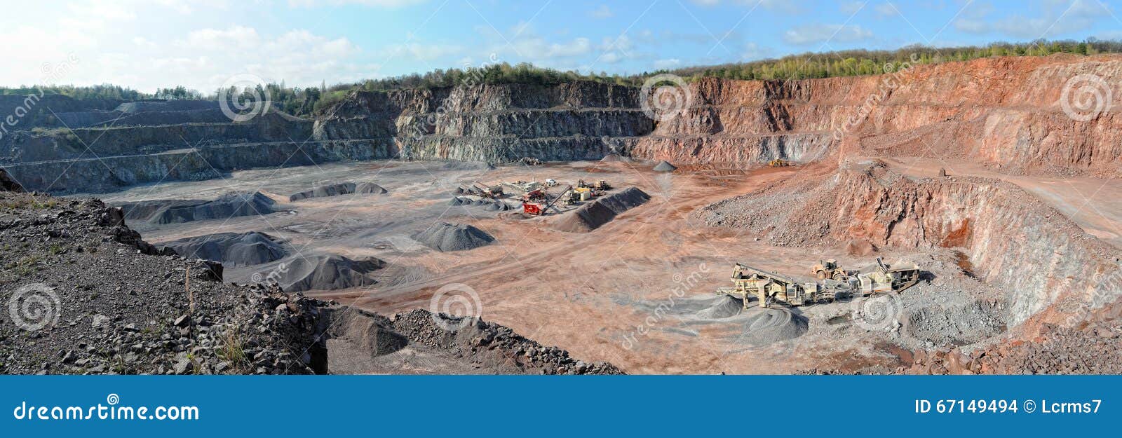 Stone Crusher in a Quarry. Mining Industry Stock Photo - Image of rock ...