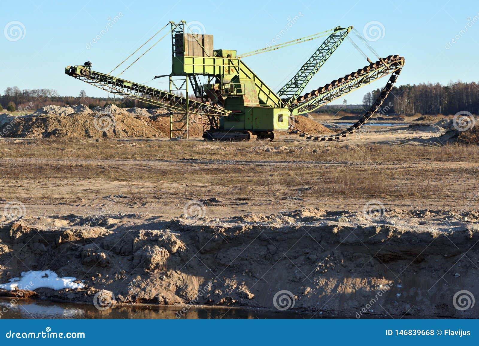 Stone Crusher in the Quarry Stock Photo - Image of geology, machinery ...