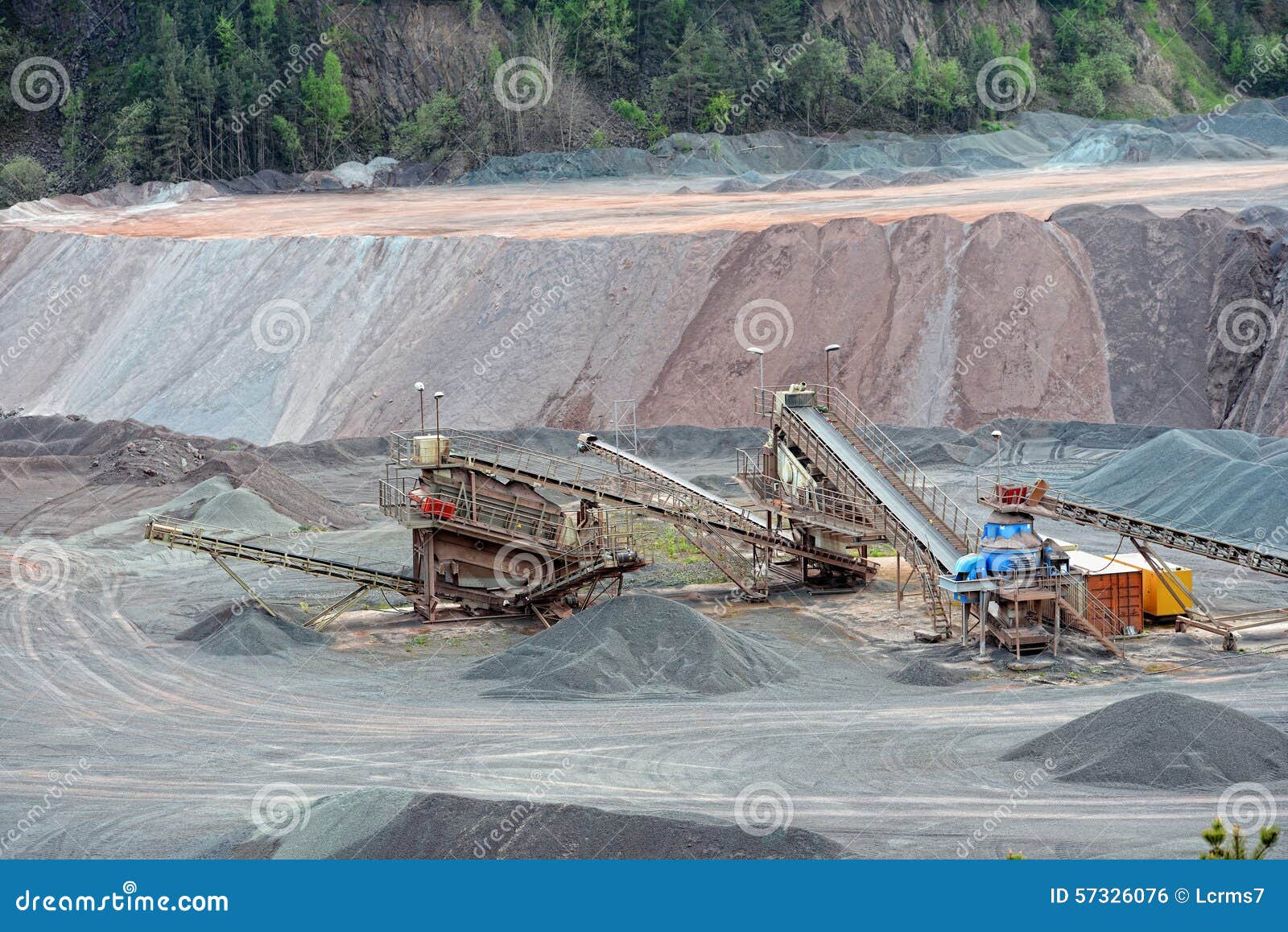 Eath Mover Loading Stones On A Dumper Truck Stock Photo | CartoonDealer ...