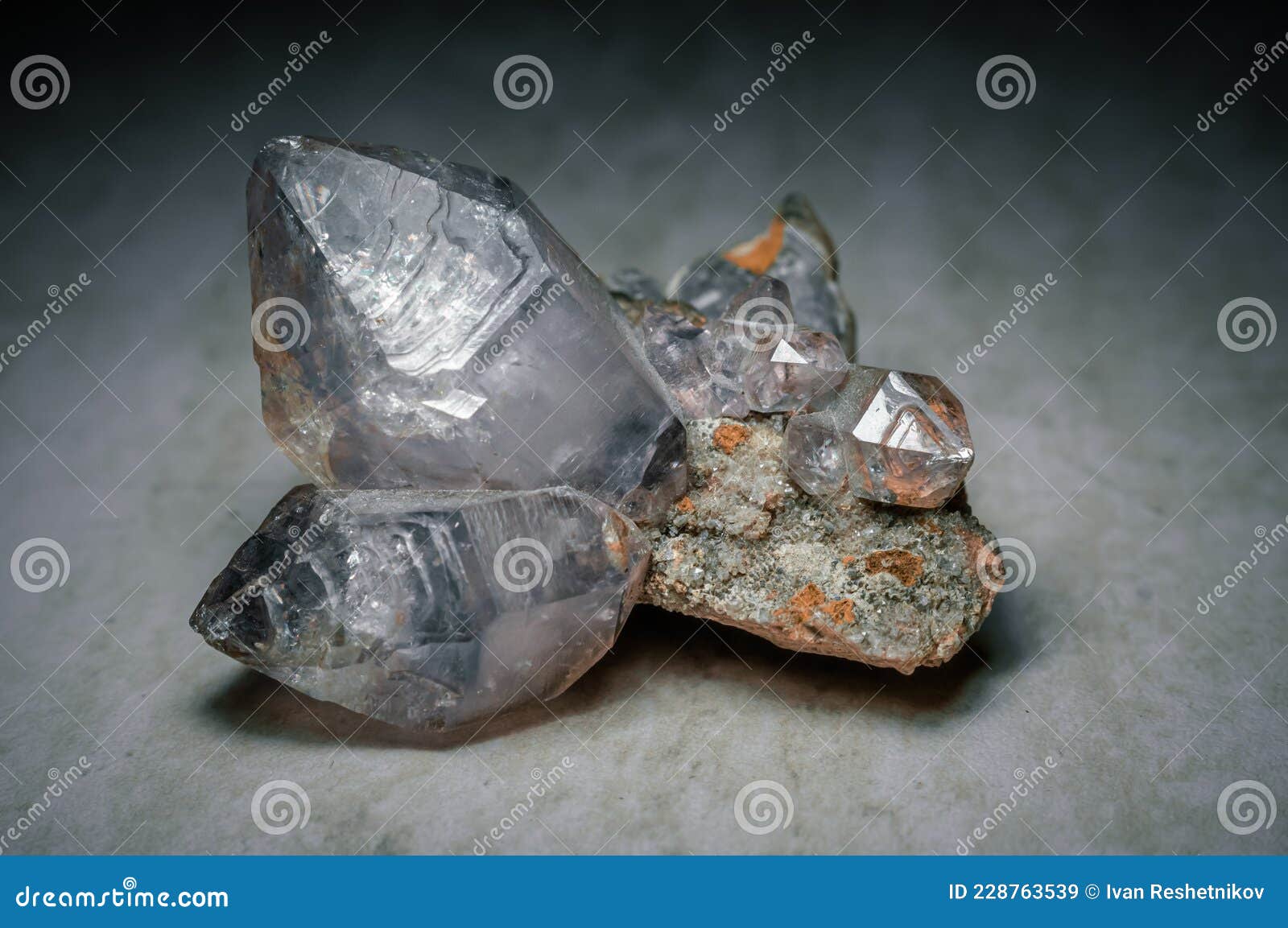 Stone with Crystals from the Bowels of the Earth. Inclusions of ...
