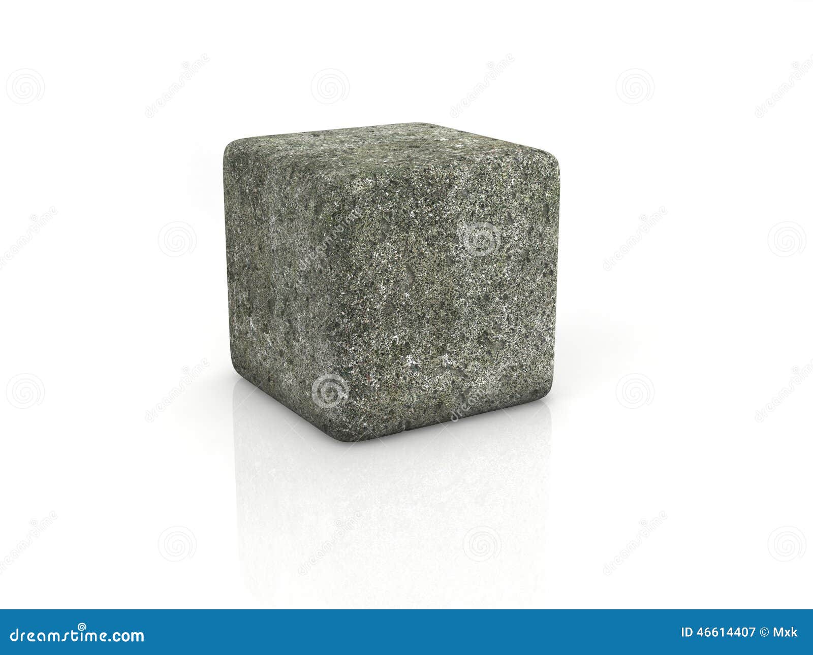 Stone cube stock illustration. Illustration of rough - 46614407