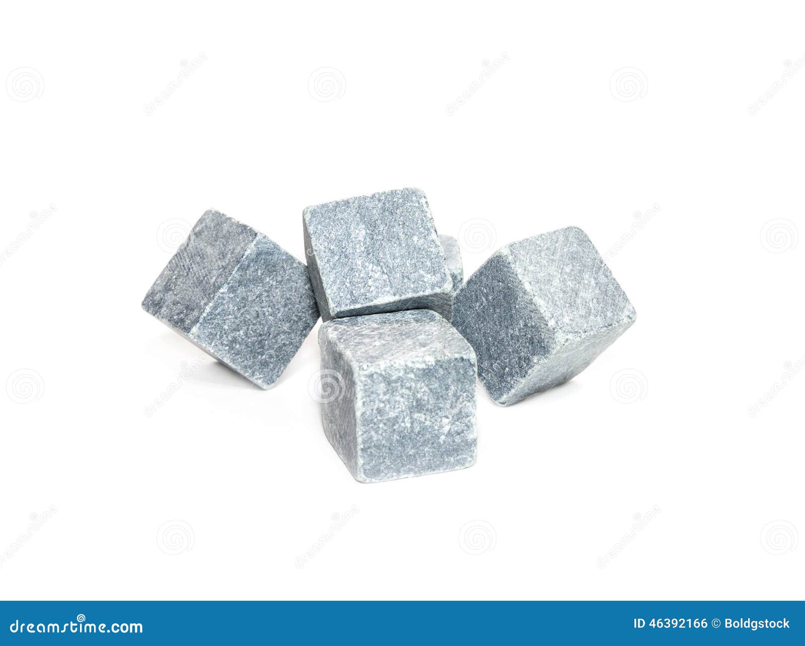 Stone Cubes on White Background Stock Photo - Image of heap ...